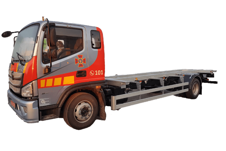 Контейнеровоз на шасі FOTON AUMARK BJ 1128 GVW 12 т (колісна база 5.200 ...